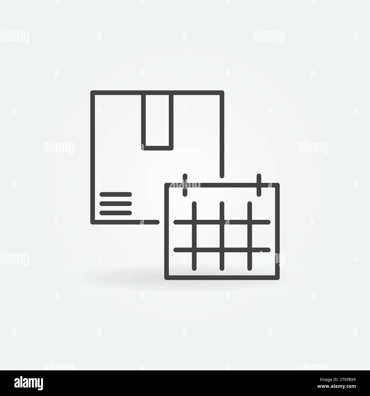 Check mark box cardboard Stock Vector Images - Alamy