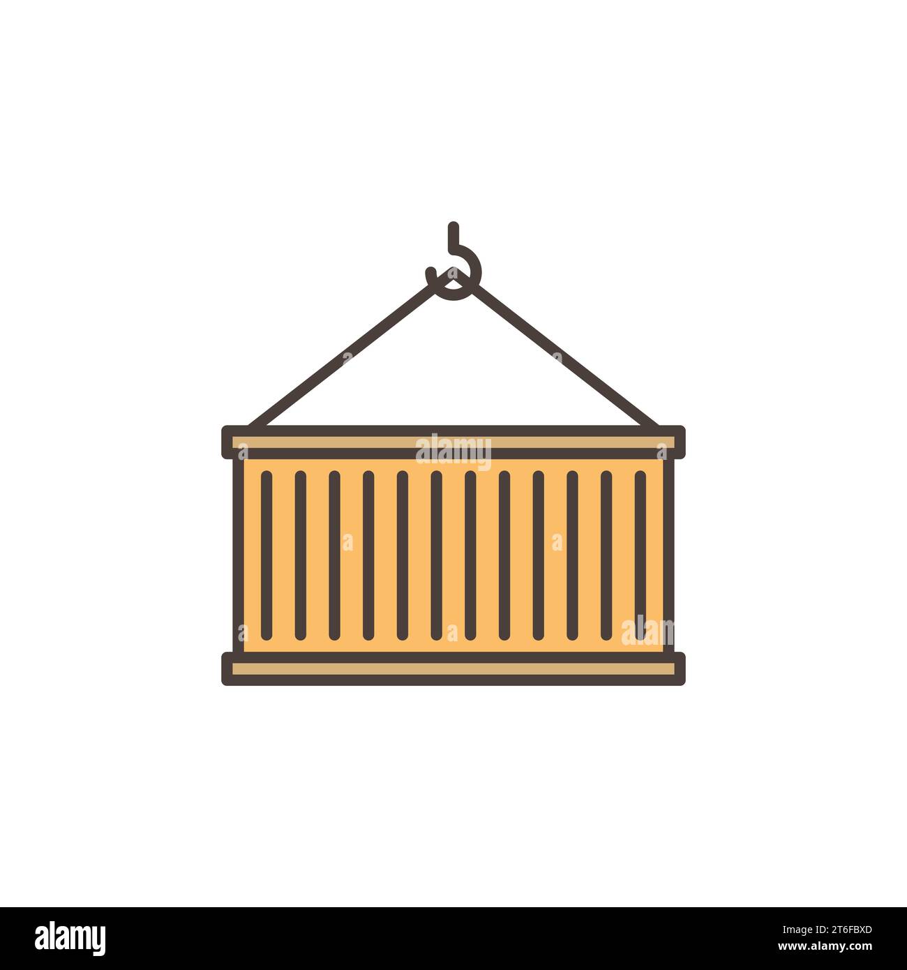 Container vector Delivery concept colored icon or symbol Stock Vector ...