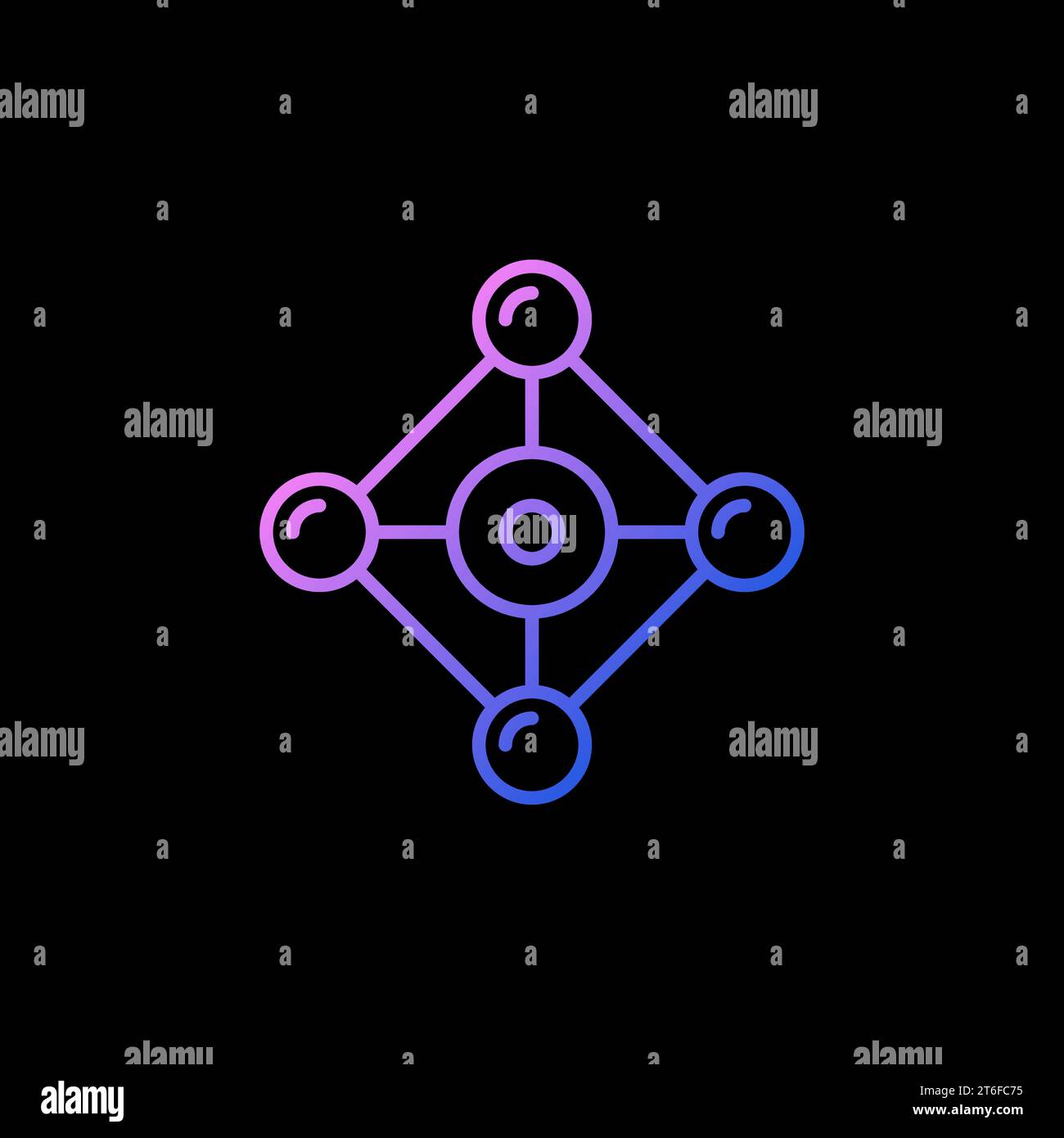 Vector Chemical Molecular Structure concept purple abstract outline ...