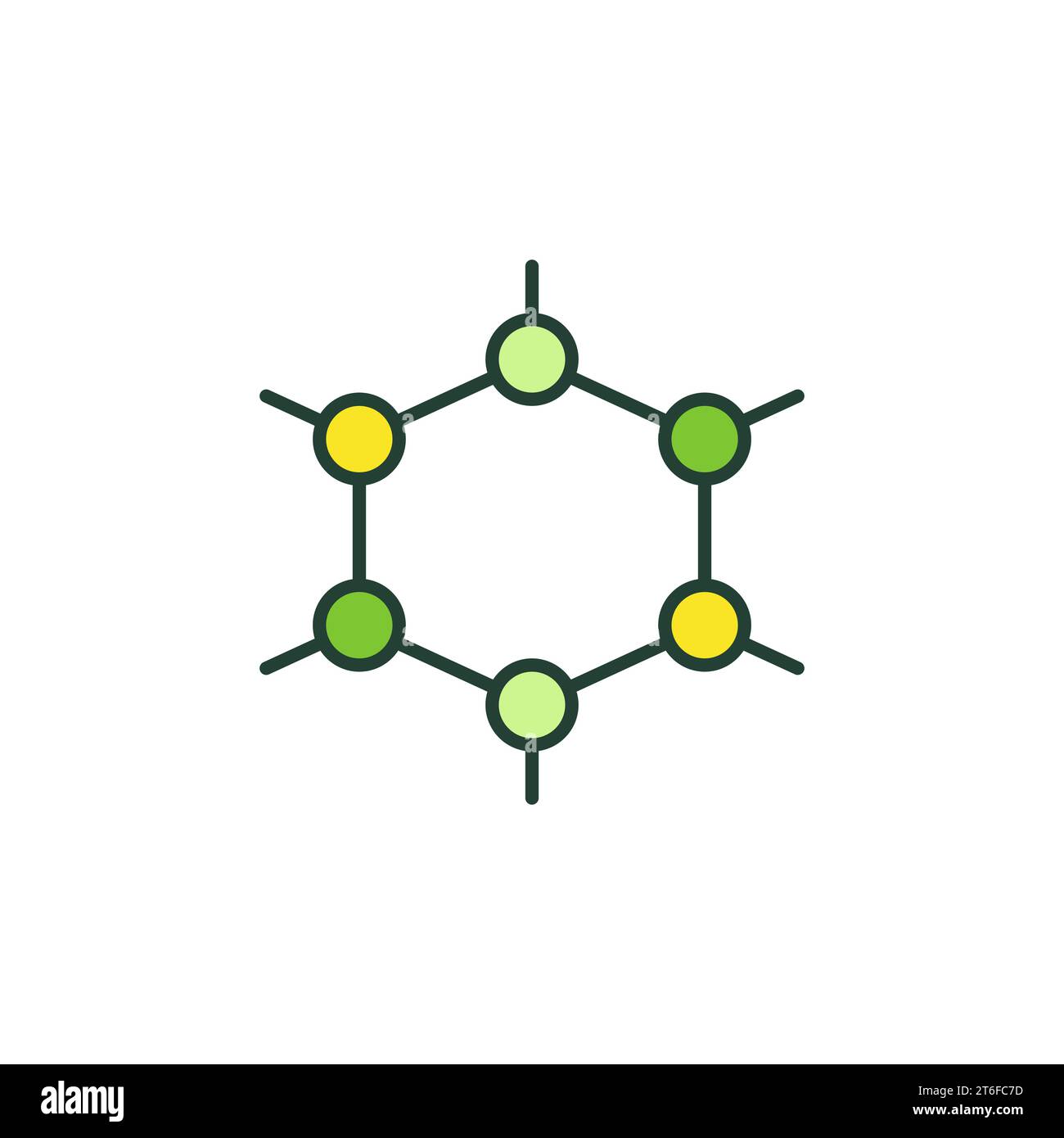 Chemical Formula Structure vector Biochemistry concept colored icon or ...