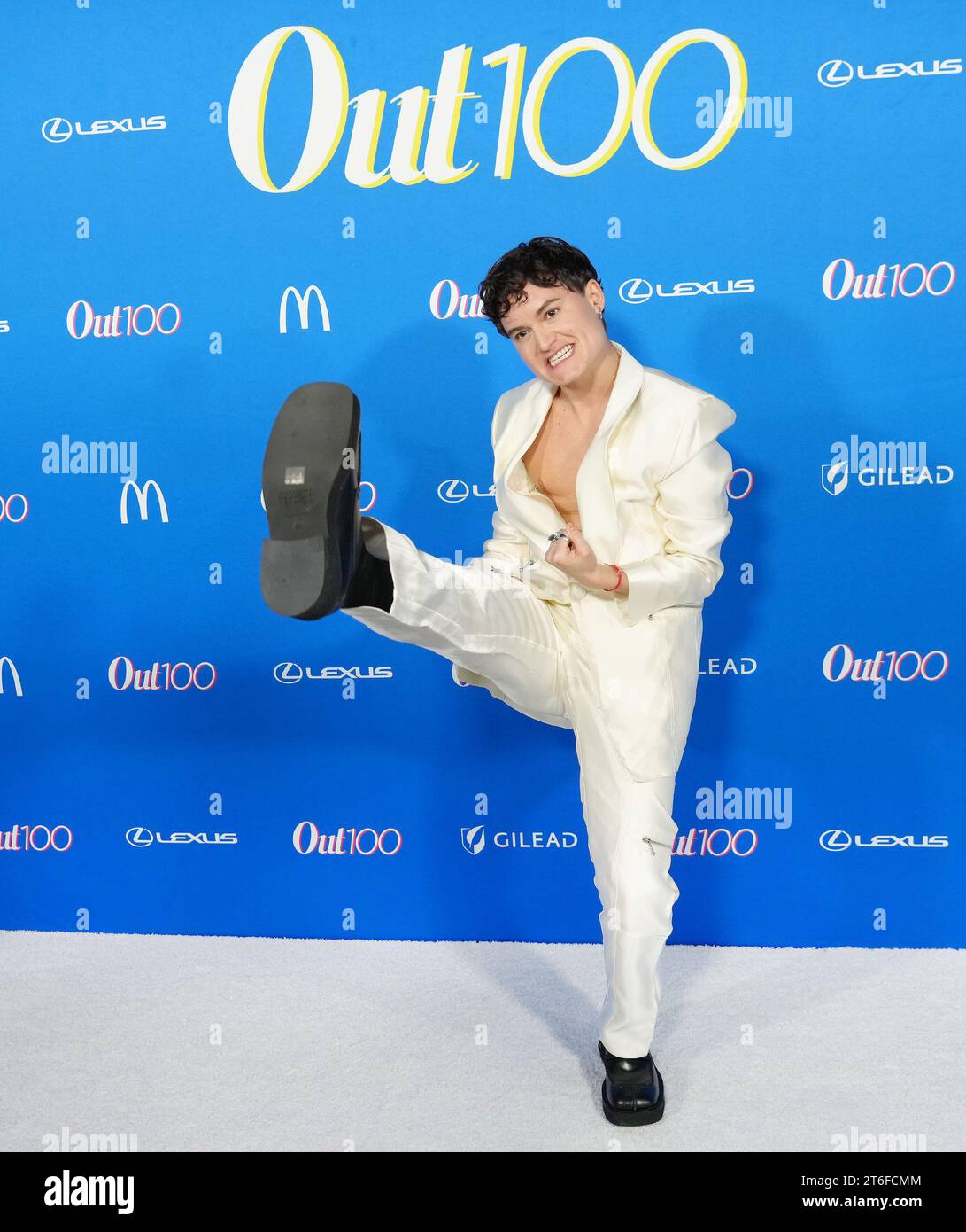 Los Angeles, USA. 09th Nov, 2023. Lio Mehiel arrives at The OUT100 ...