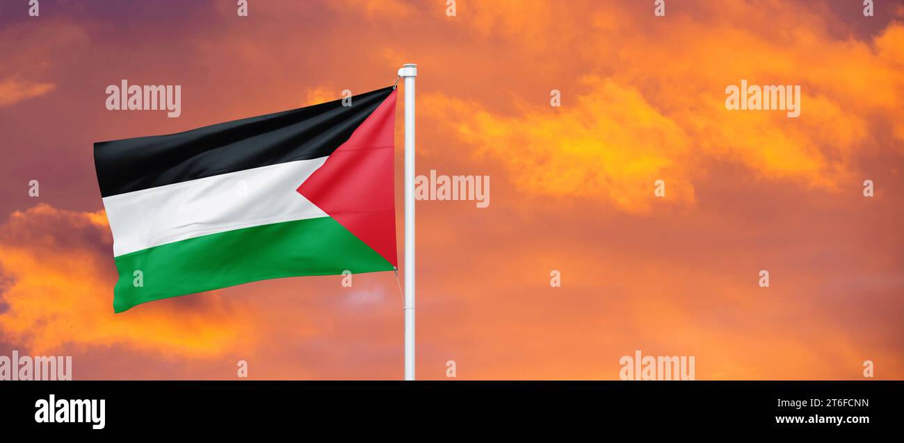 State of Palestine Flag of Palestine Stock Photo - Alamy