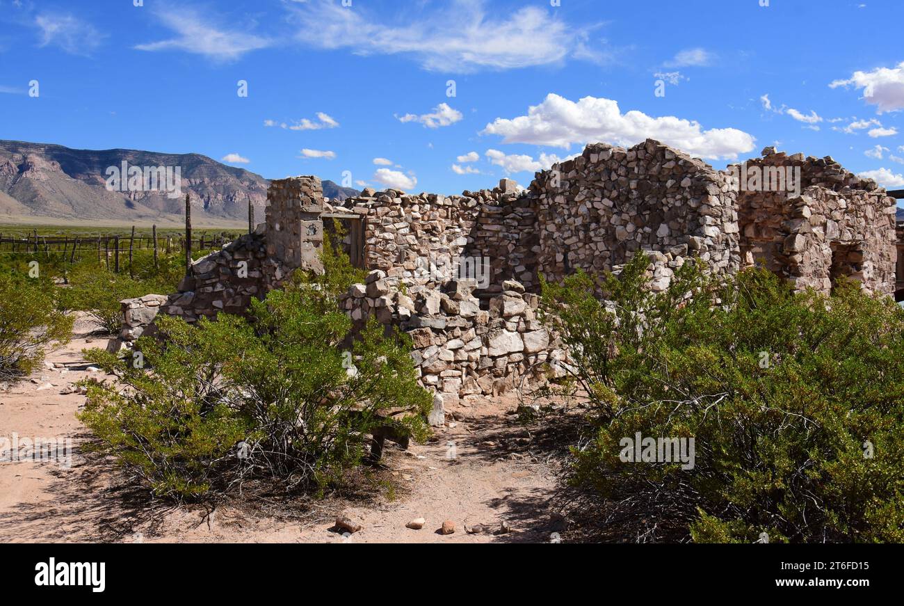 ruins of the barn, bunkhouse, and garage at the historic mcdonald ranch ...