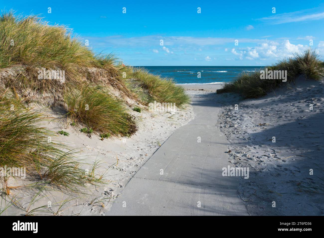 Path to the white sand of Palmestranden, Palm Beach, Frederikshavn ...