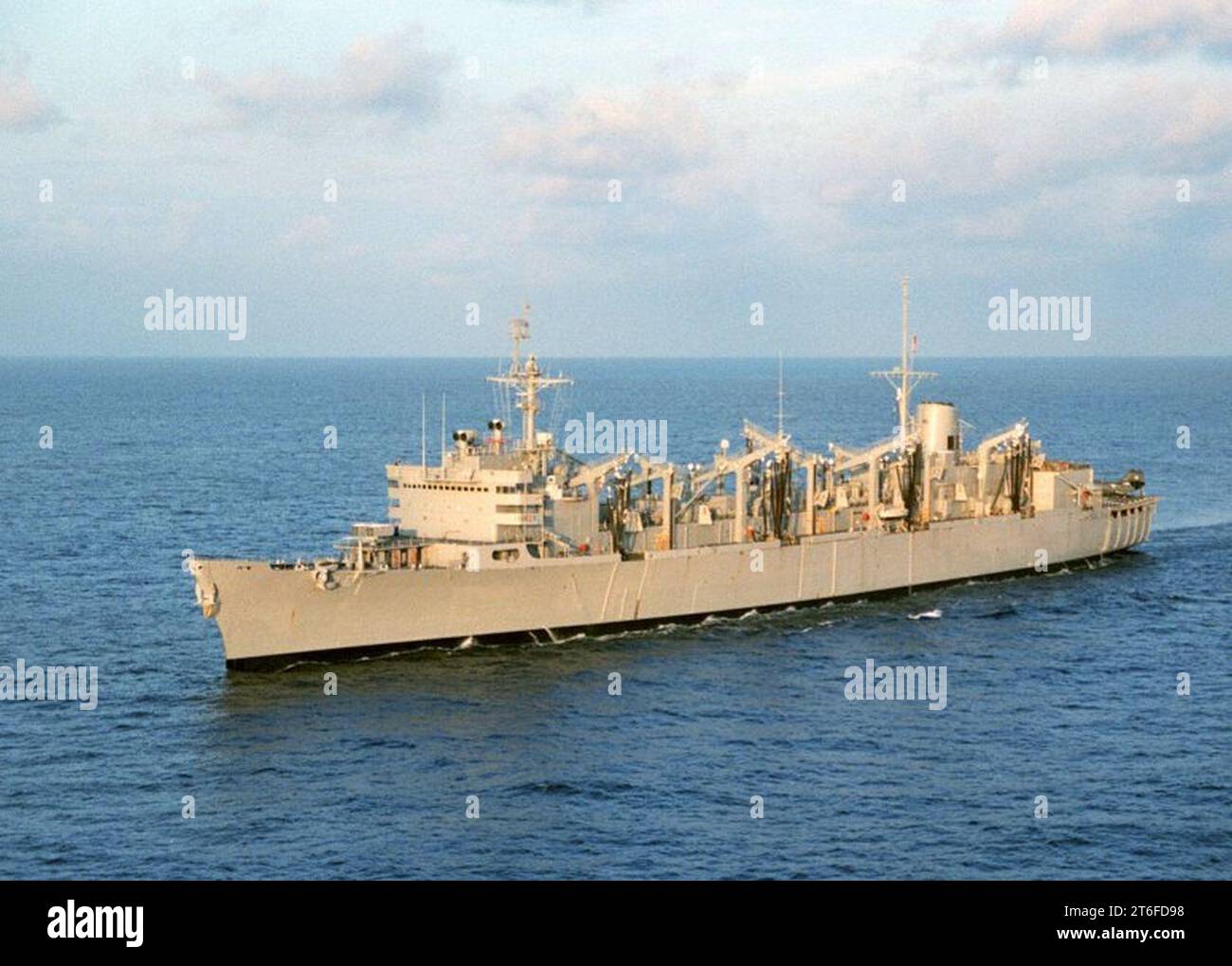 USS Sacramento (AOE-1) underway in the South China Sea on 25 September ...