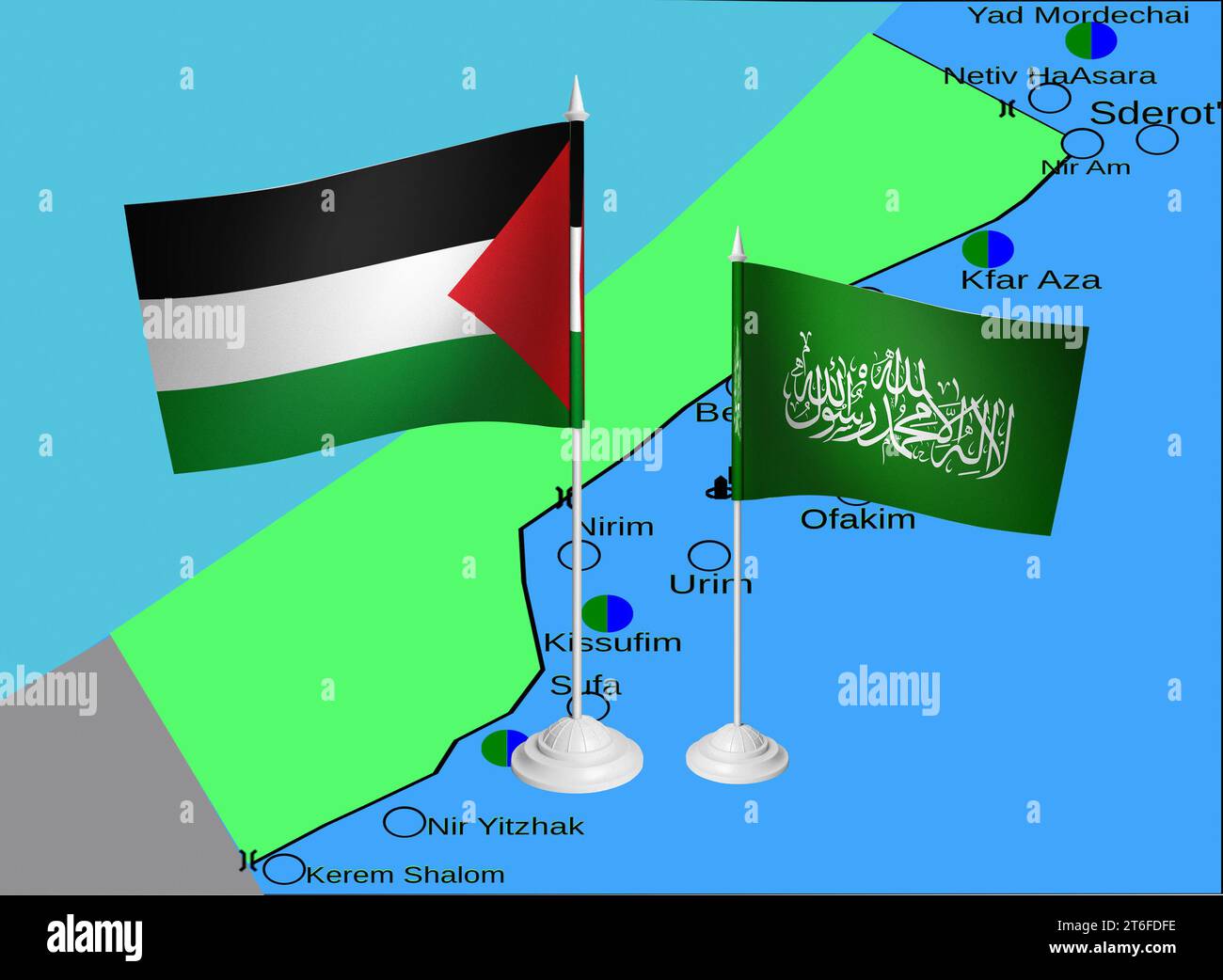 State of Palestine Flag of Palestine Stock Photo - Alamy