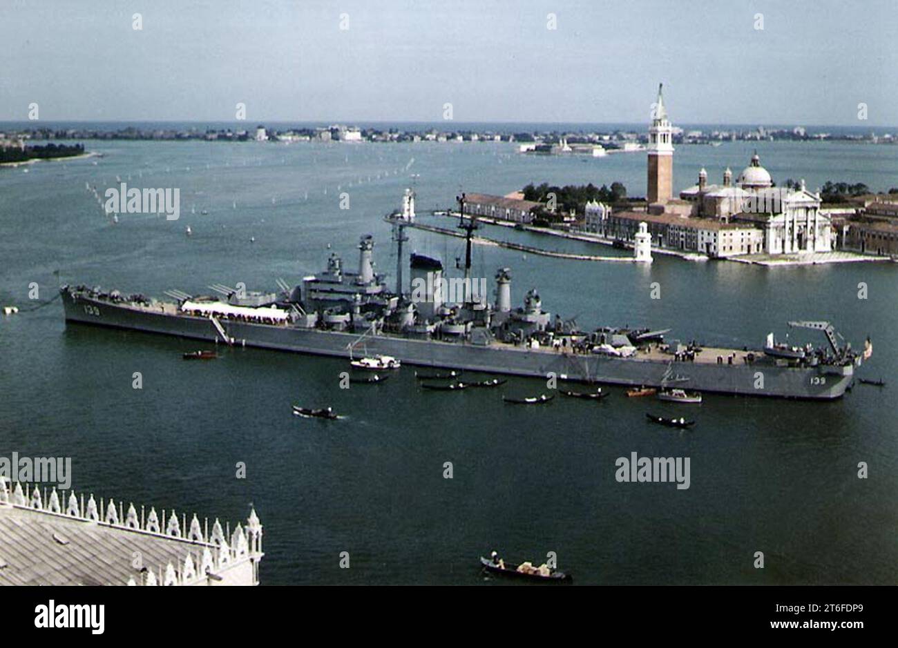 USS Salem (CA-139) at Venice on 23 August 1951 Stock Photo - Alamy
