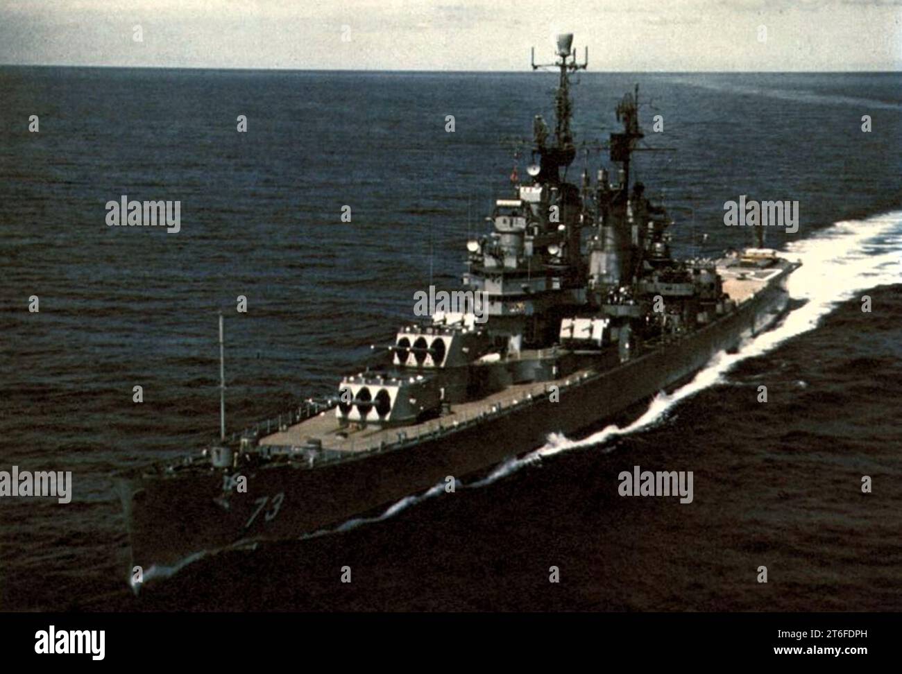 USS Saint Paul (CA-73) underway in the Pacific Ocean, in 1968 Stock ...