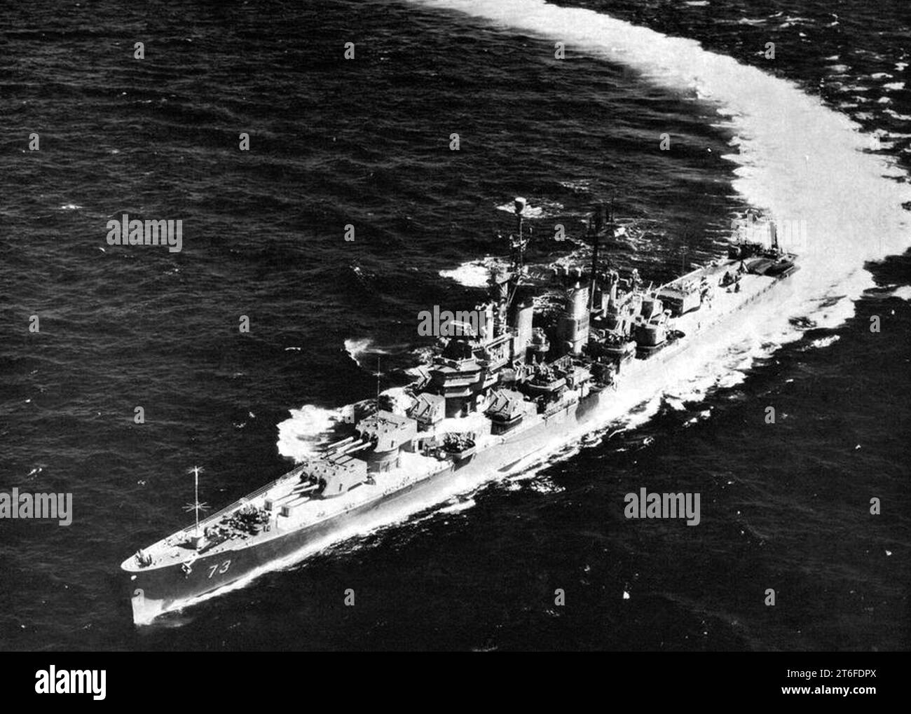 USS Saint Paul (CA-73) underway in the Pacific Ocean, in 1961 Stock ...