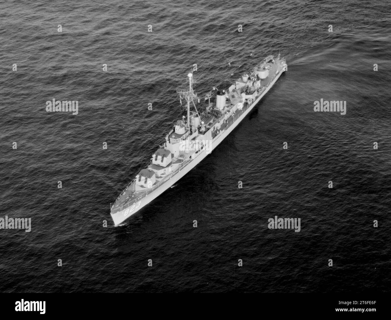 USS Samuel B. Roberts (DD-823) off Block Island on 9 October 1950 Stock ...