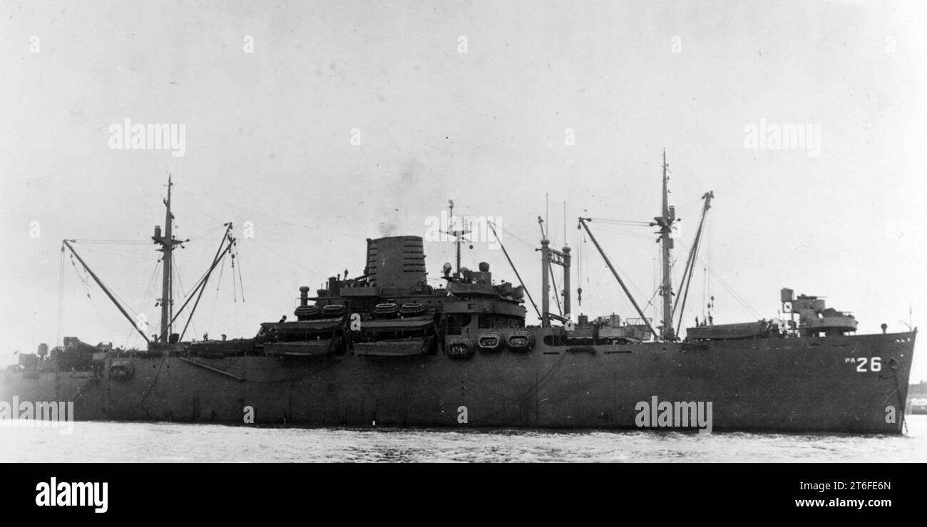 USS Samuel Chase (APA-26) off San Francisco, California (USA), on 30 ...