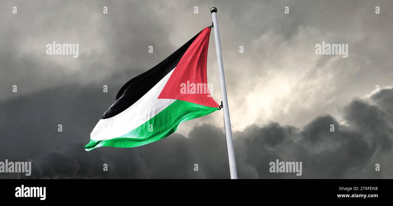 State of Palestine Flag of Palestine Stock Photo - Alamy