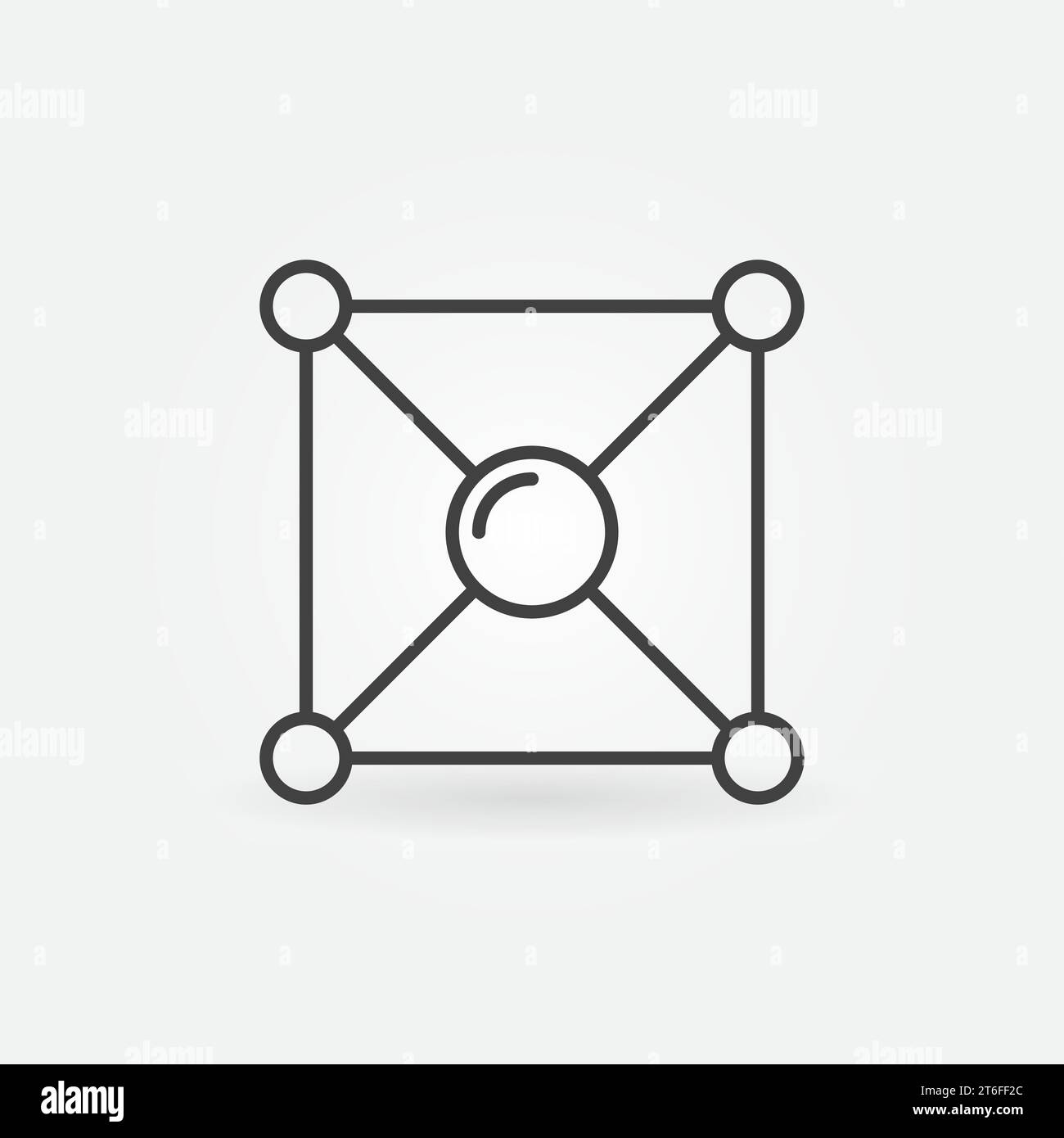 Chemical Compound vector Scientific Research concept linear icon or ...