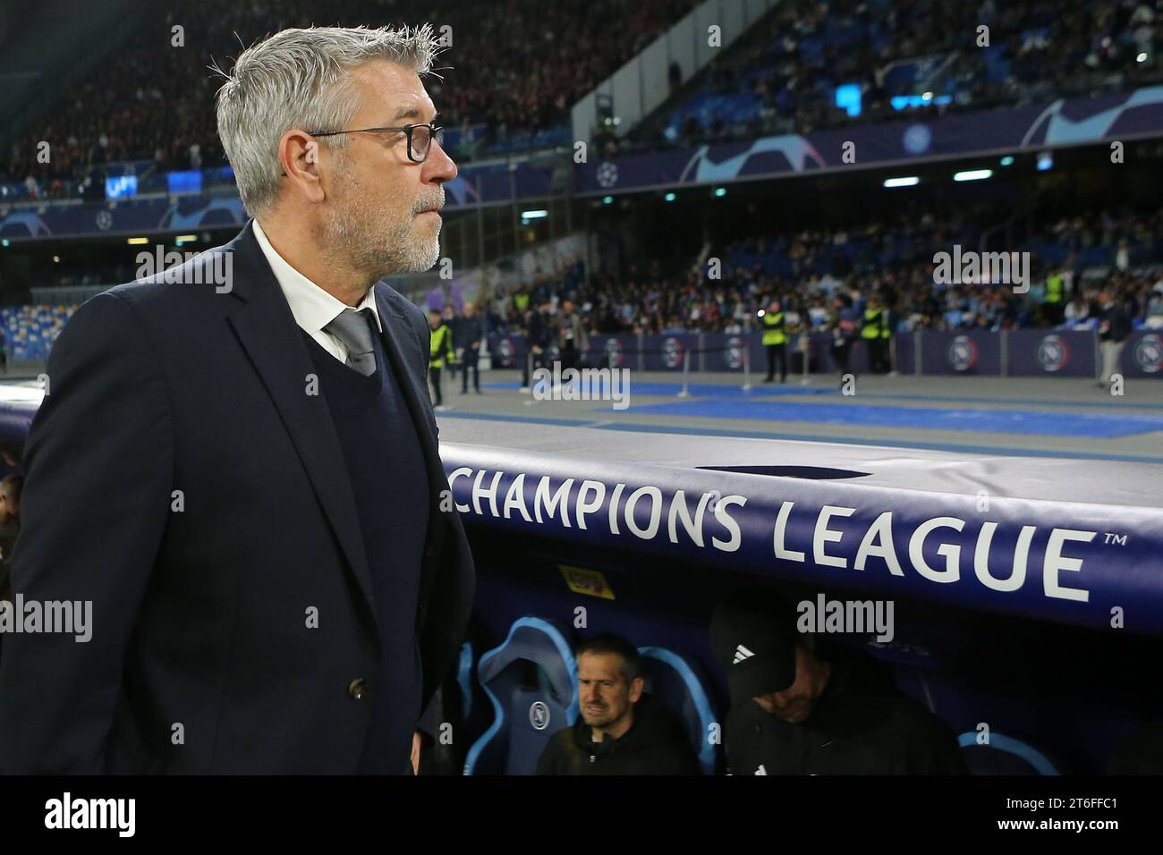 Urs Fischer, head coach of FC Union Berlin looks on during the Uefa ...
