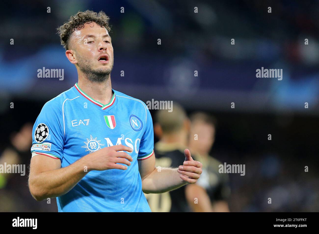 Amir Rrahmani of Ssc Napoli looks on during the Uefa Champions ...