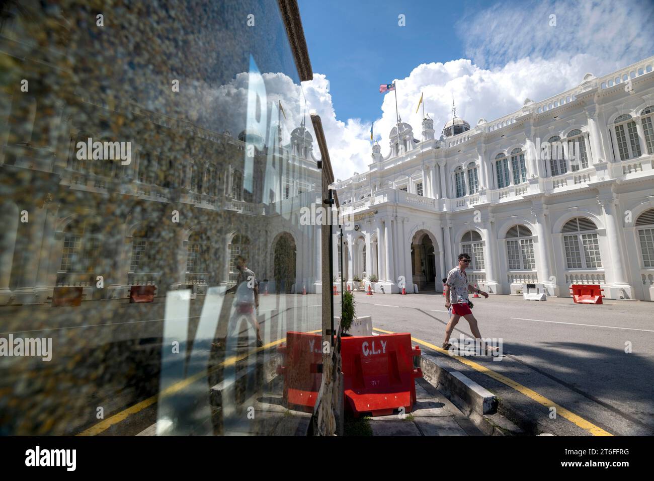 Kuala Lumpur, Malaysia. 8th Nov, 2023. A man walks on a street in ...