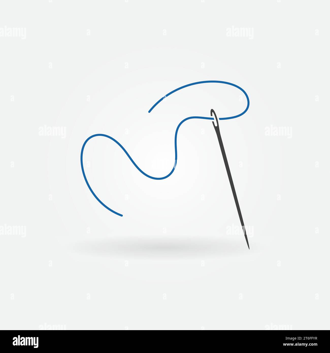 Needle vector minimal icon. Sewing sign and Fashion Industry concept ...