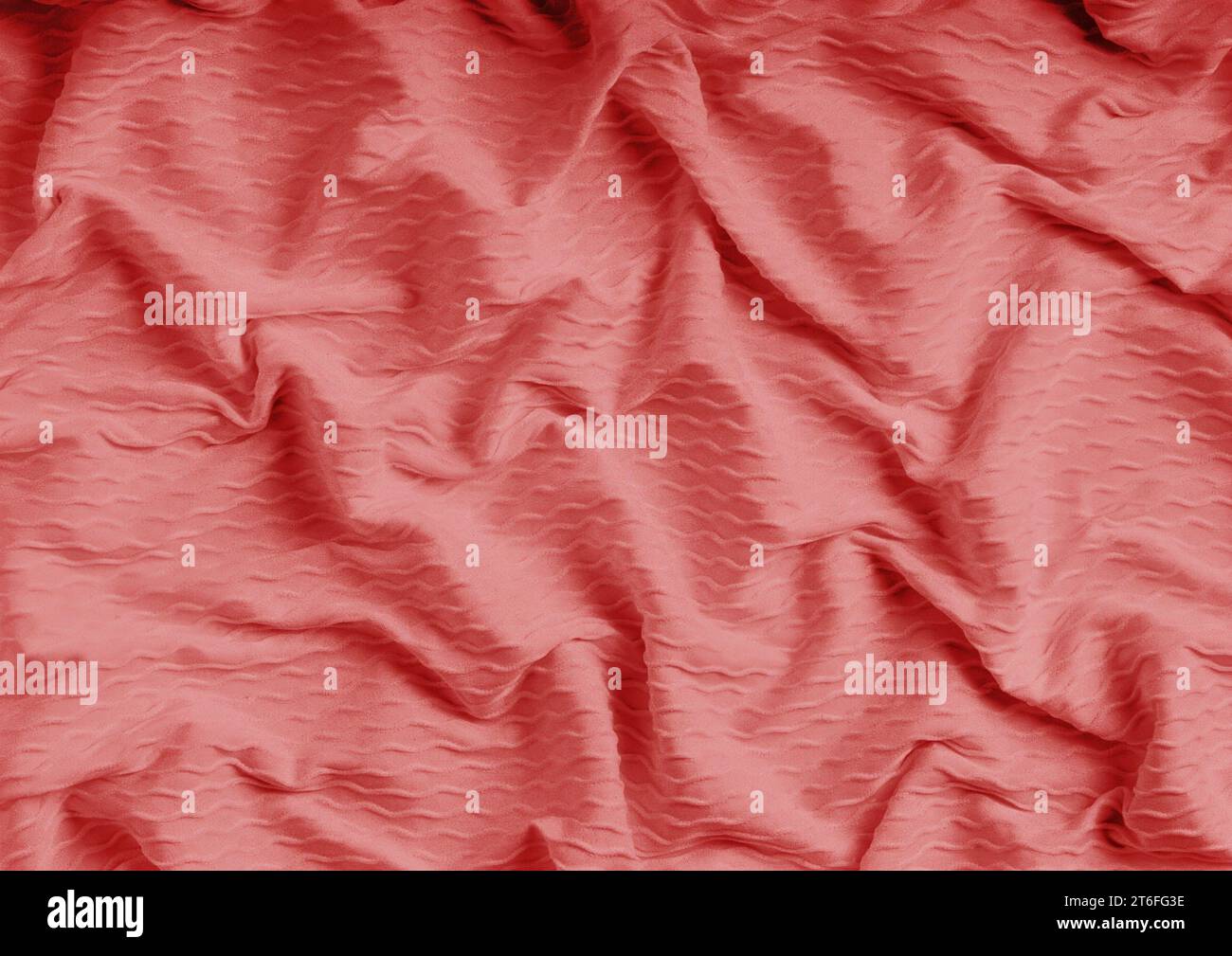 Red cloth background. Natural material cover 3D illustration Stock ...