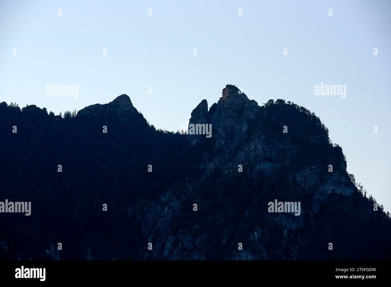 Sleeping witch, mountain ridge, which looks like a sleeping witch ...