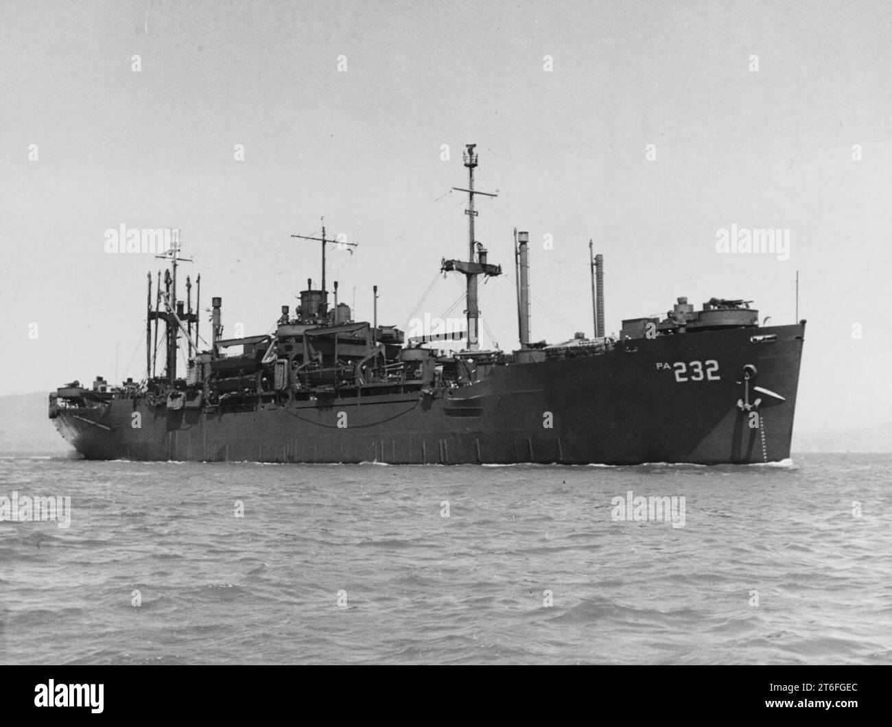 USS San Saba (APA-232) underway, circa in 1945 Stock Photo - Alamy
