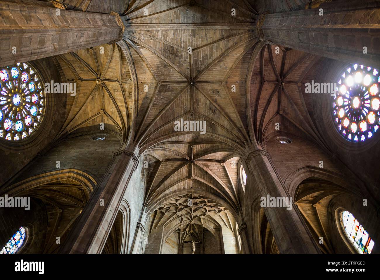 Church, interior view, Iglesia de San Vicente, San Sebastian, Donostia ...