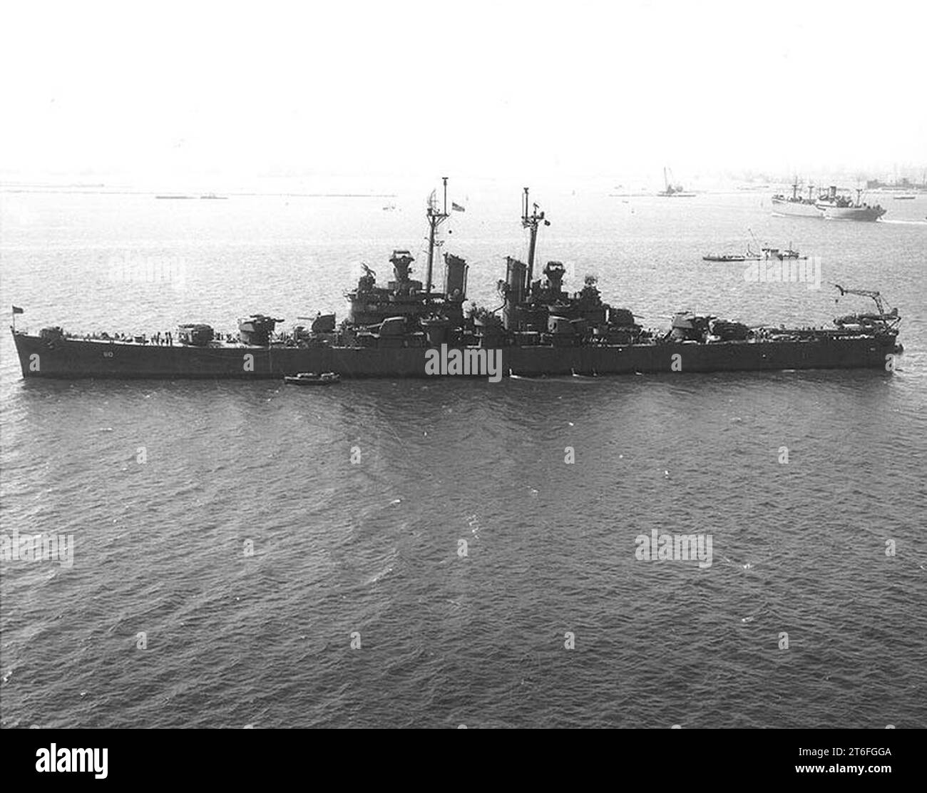 USS Santa Fe (CL-60) off San Pedro, July 1945 Stock Photo - Alamy