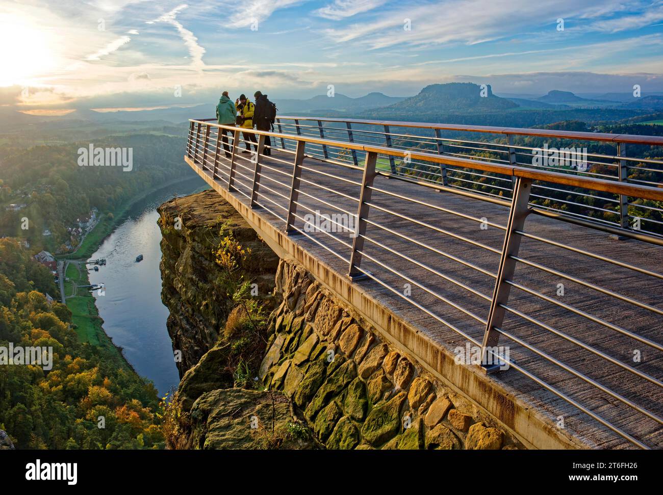 The New Bastei View, Rock Formation Bastei, Lohmen, Saxon Switzerland ...