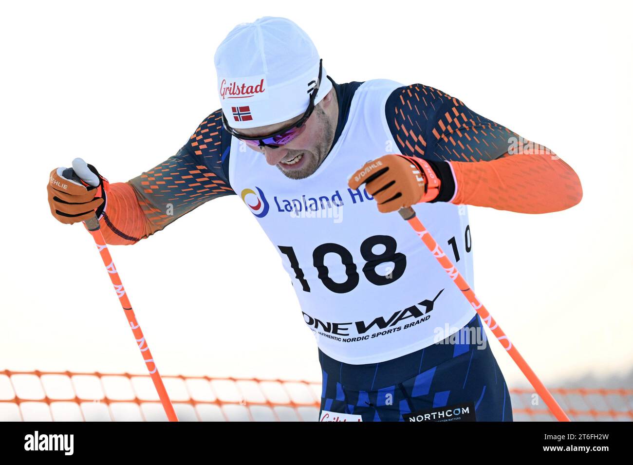 Muonio, Finland. 10th Nov, 2023. Emil Iversen of Norway competes during ...