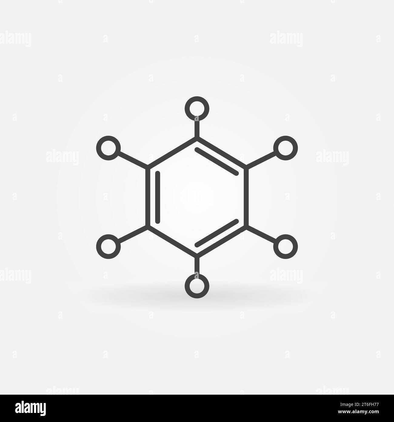 Chemical Formula Structure vector Biochemistry concept thin line ...