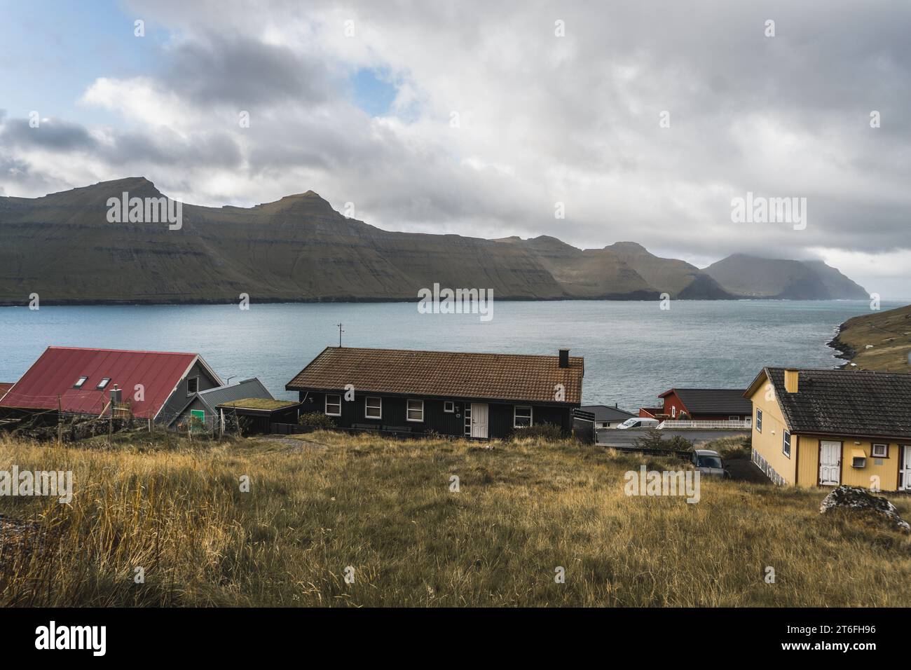 Small village in the Faroe Islands Stock Photo - Alamy