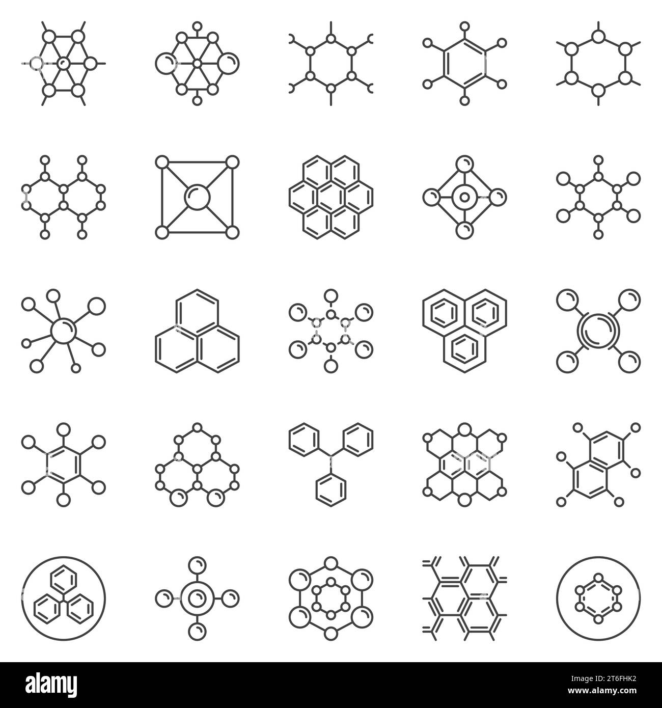 Chemical compound symbols Stock Vector Images - Alamy