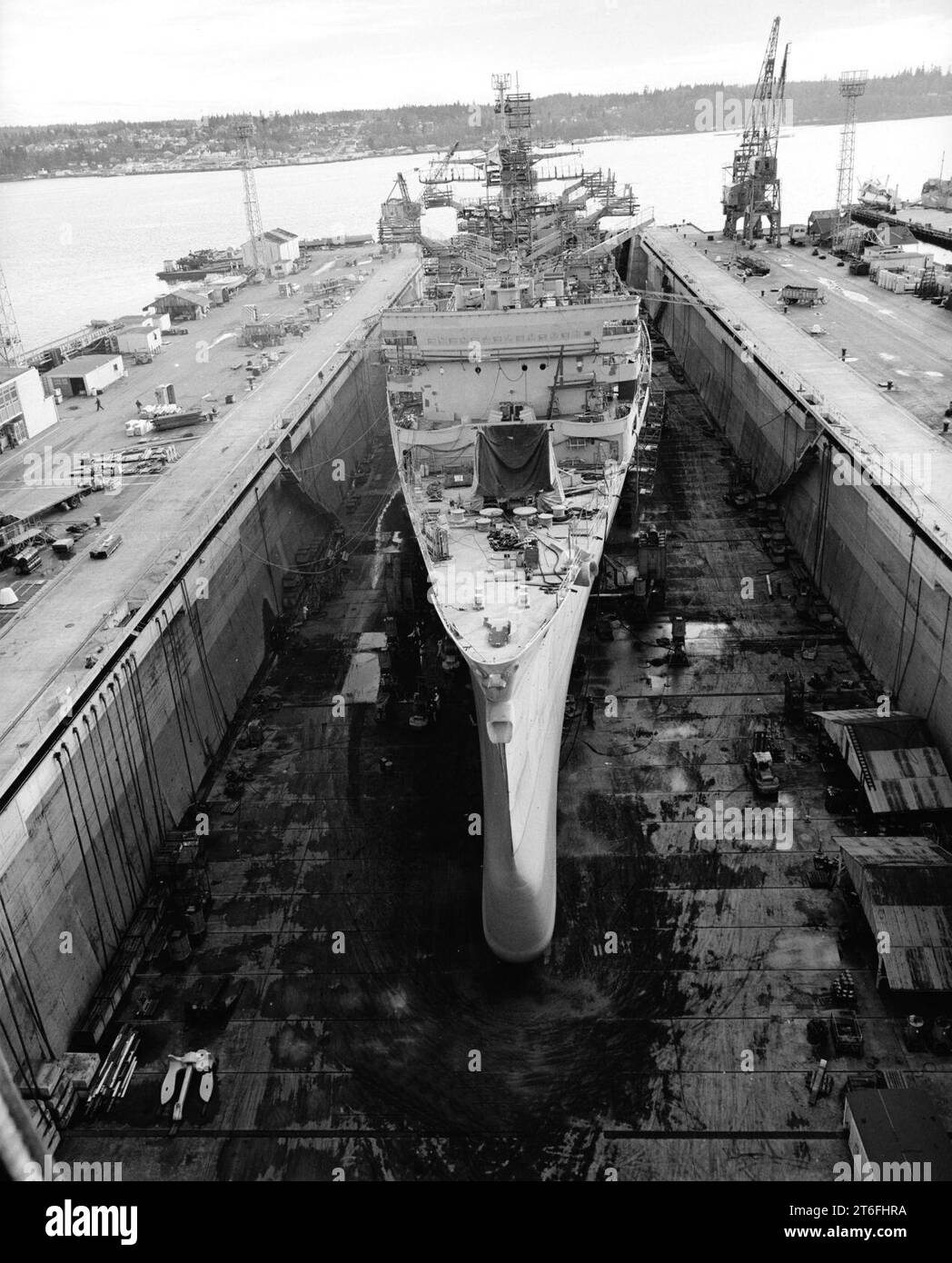 USS Seattle (AOE-3) under construction at the Puget Sound Naval ...