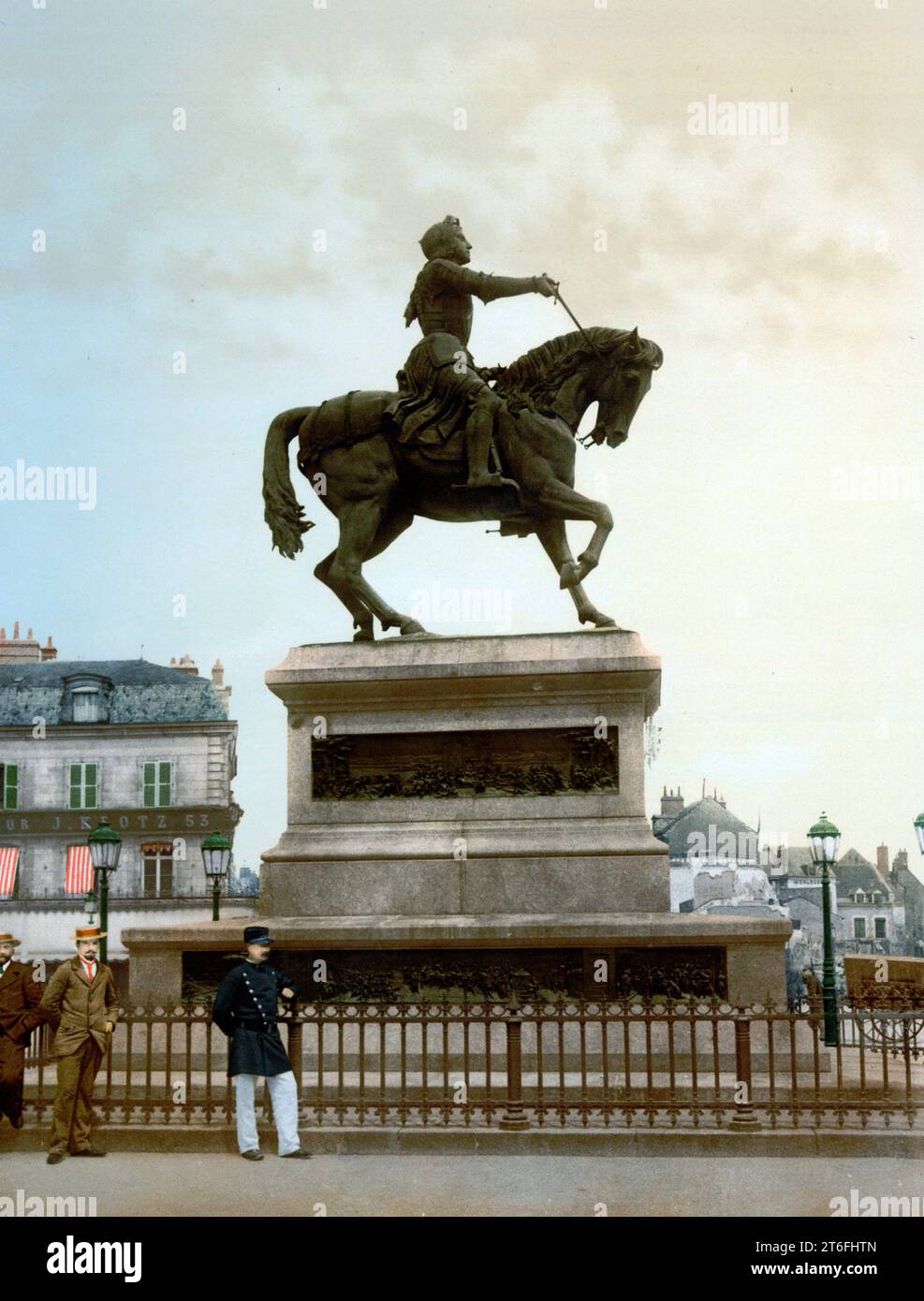 Statue de Jeanne d'Arc, Place Marthoy, Orleans in der Region Centre-Val ...