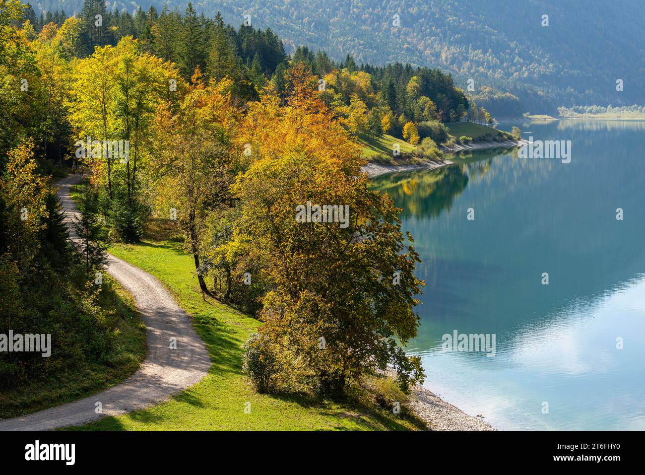 Intake structure at the Sylvenstein reservoir is used for flood ...