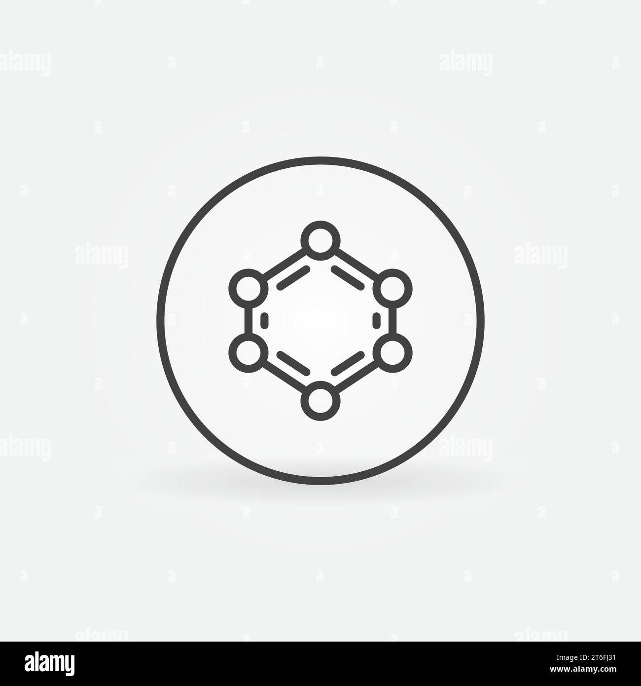 Circle with Chemical Formula vector Biotechnology concept icon or ...