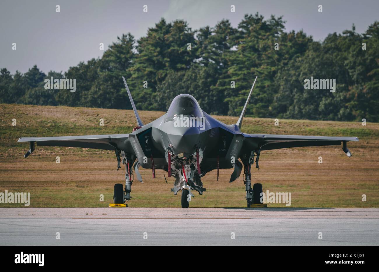 A United States Air Force F35A fighter jet at Pease International ...