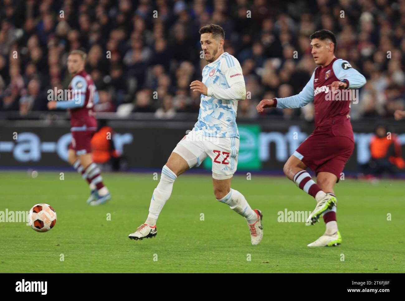 Stevan Jovetic of Olympiacos F.C. during Europa League Group A soccer ...
