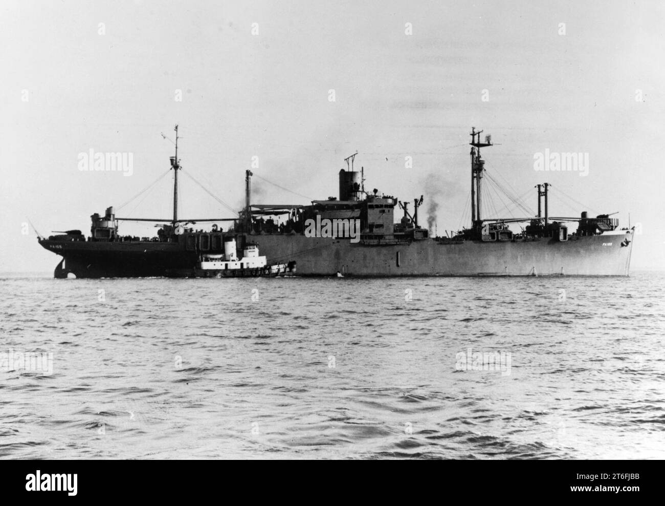 USS Shelby (APA-105) in Chesapeake Bay on 20 January 1945 (USN 1173122 ...