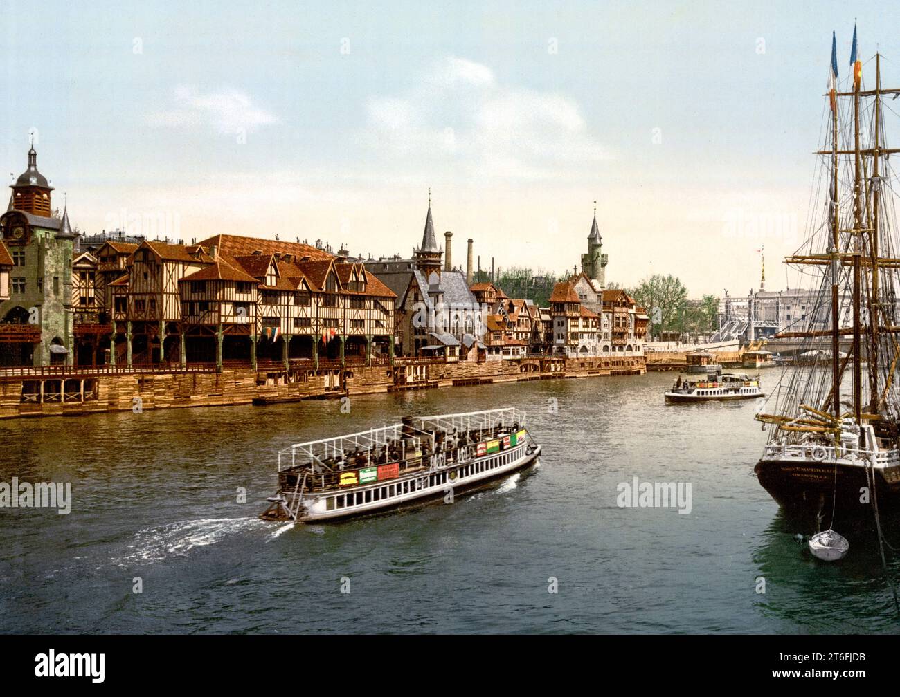 Altes Paris, Weltausstellung, 1900, Paris, Frankreich, Historisch, um ...