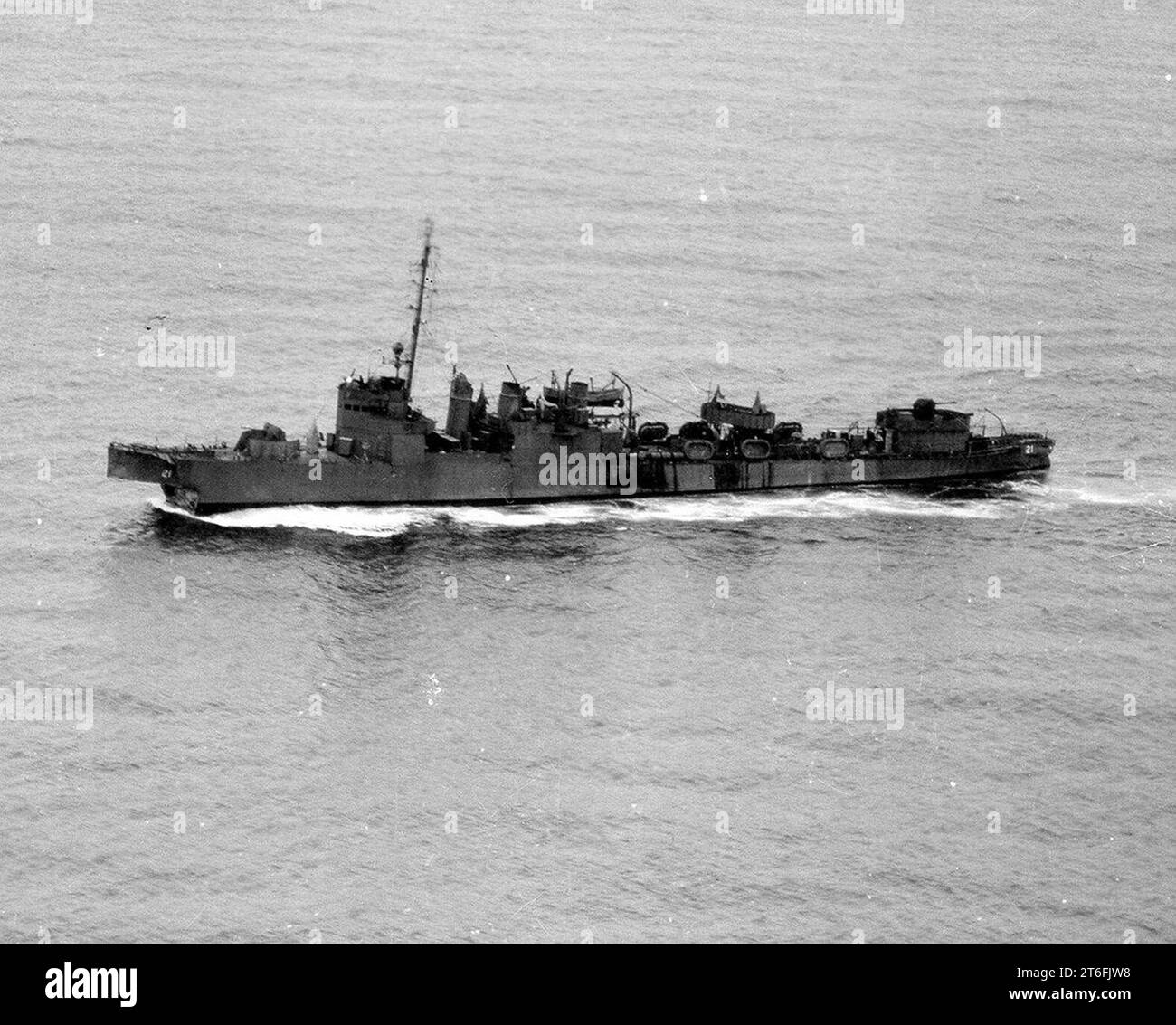 USS Sicard (DM-21) en route from Alaska to the Mare Island Naval ...