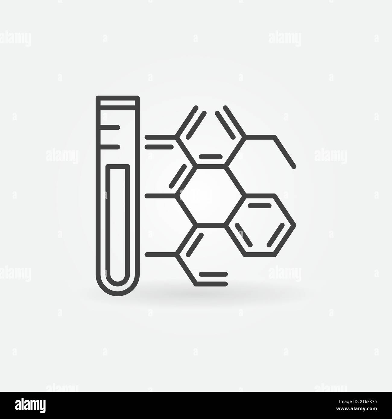 Test Tube with Chemical Compound vector Chemistry Laboratory Glassware ...