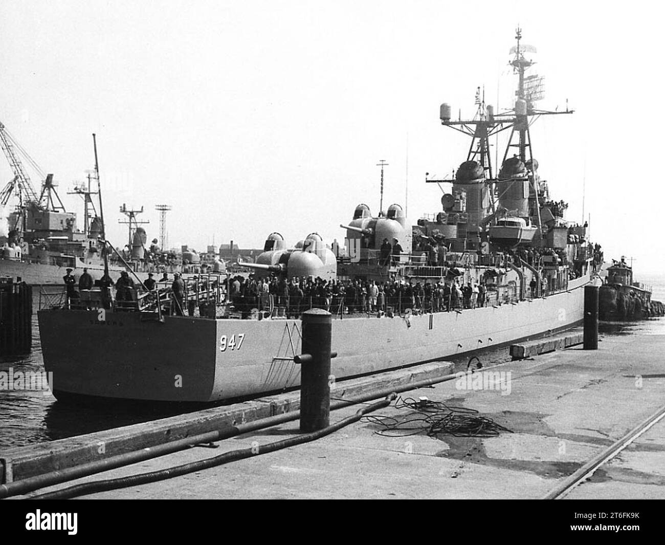 USS Somers (DD-947) arriving in Boston c1959 Stock Photo - Alamy