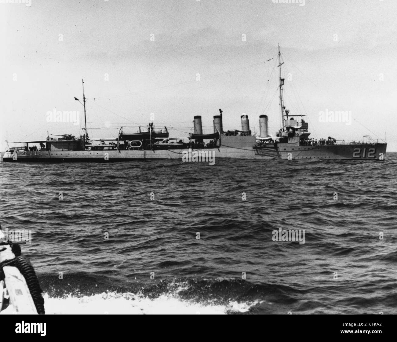 USS Smith Thompson (DD-212) off Tsingtao, China, in the Summer of 1935 ...