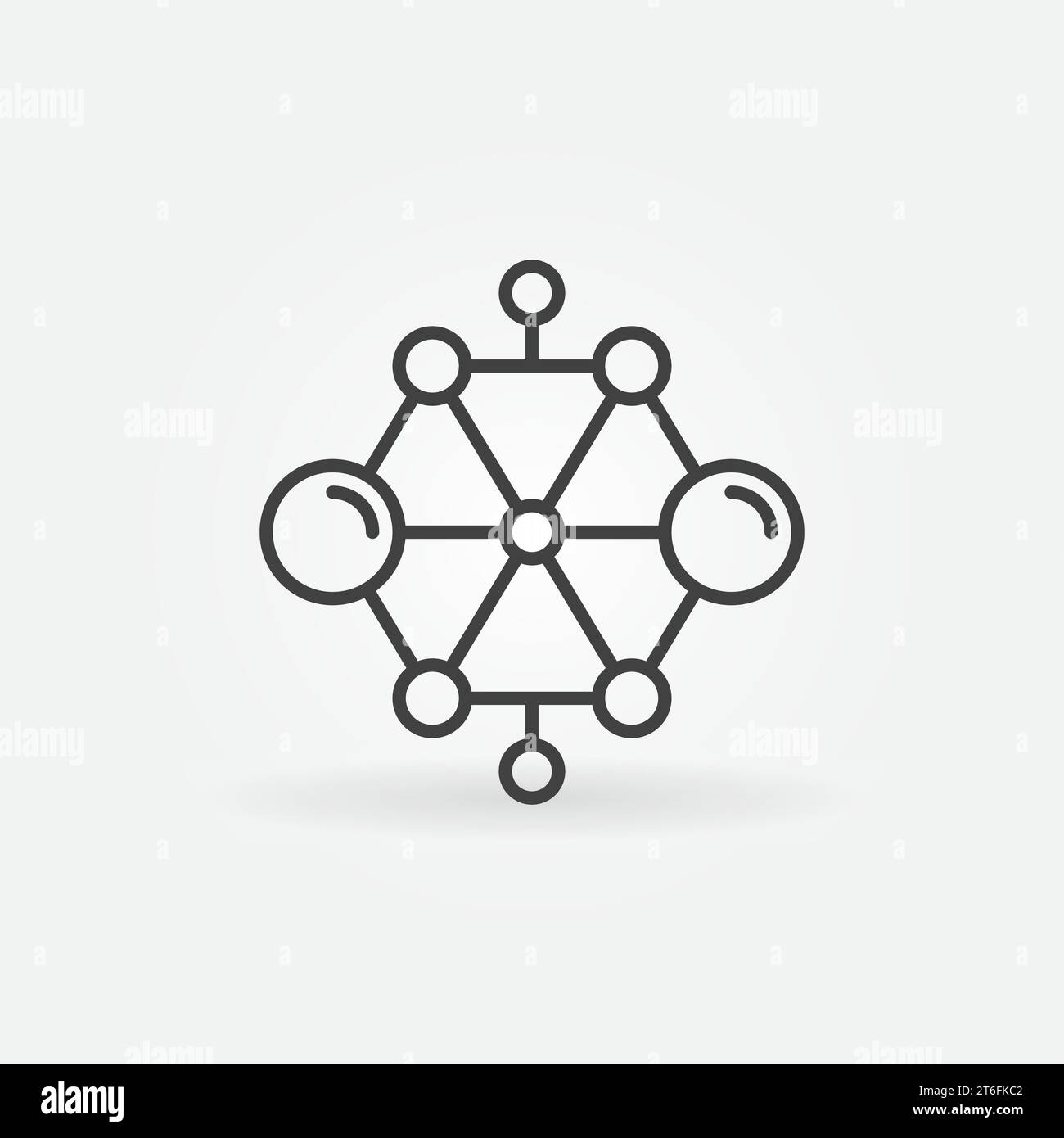 Molecular Structure vector Chemical Formula concept icon or abstract ...
