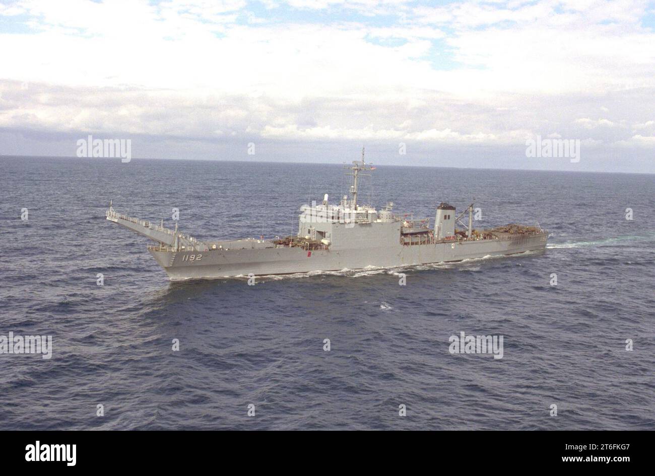 USS Spartanburg County (LST-1192) port bow view Stock Photo - Alamy