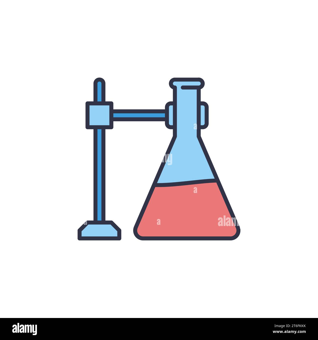 Chemistry Flask vector concept colored modern icon or symbol Stock ...