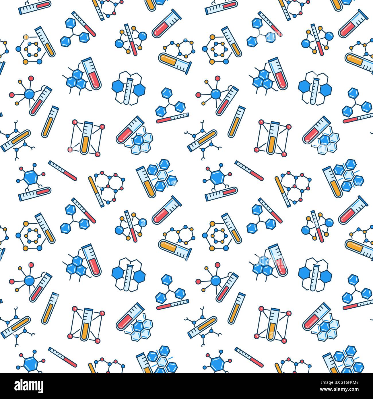 Chemical Molecules and Compounds with Test Tubes Chemistry concept ...