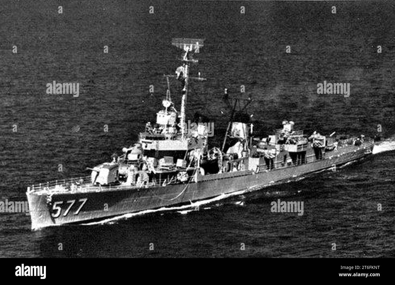 USS Sproston (DDE-577) underway in 1958 Stock Photo - Alamy