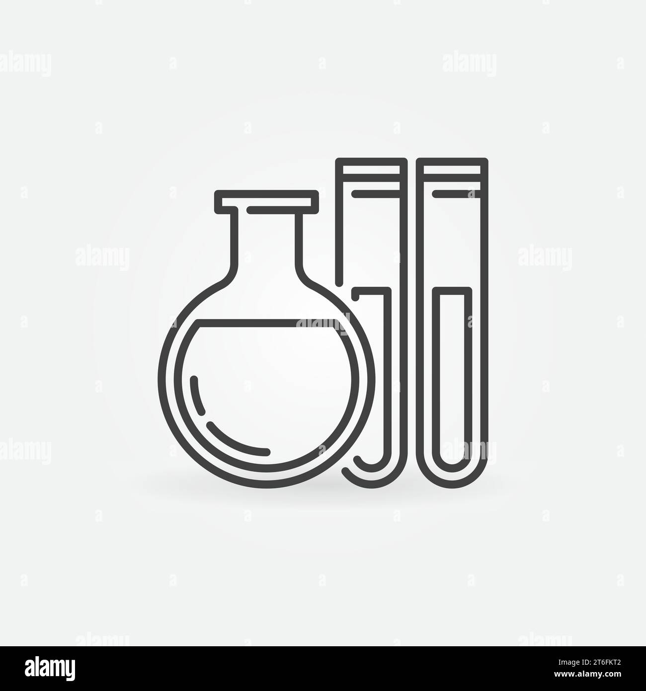 Chemical Laboratory Glassware vector concept outline icon or design ...