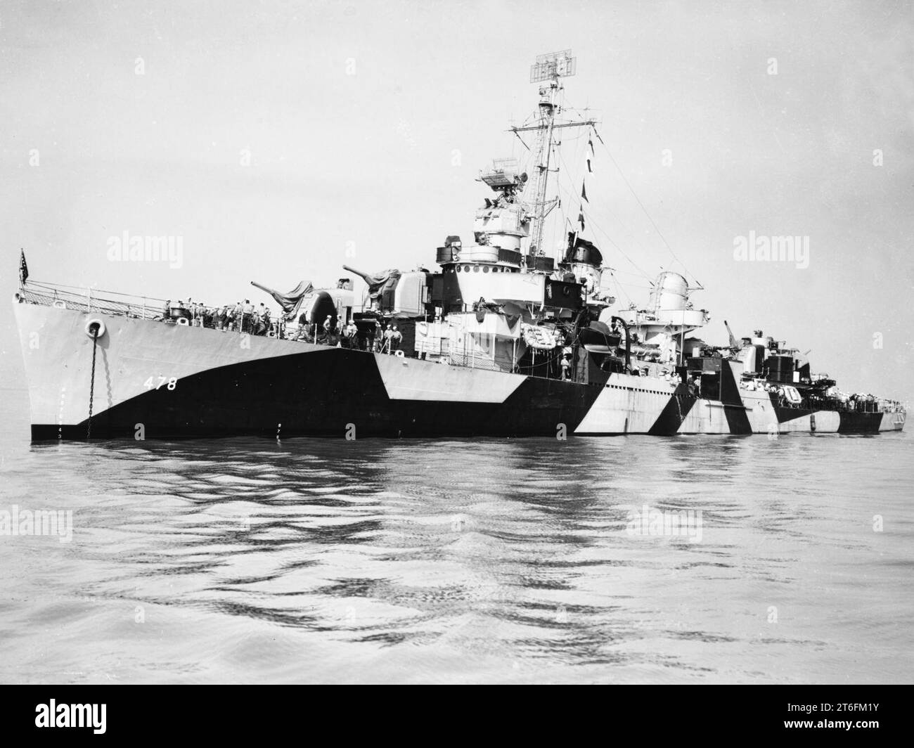 USS Stanly (DD-478) in San Francisco Bay, California (USA), on 6 ...